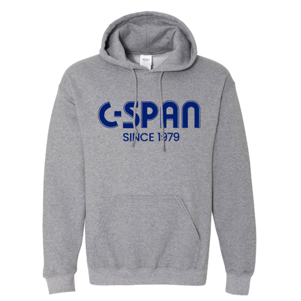 C-SPAN 45th Anniversary Classic Heather Grey Hoodie – C-SPAN Shop