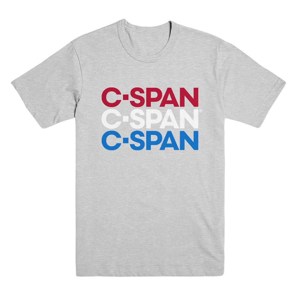 C-SPAN Stacked Logo Gray Unisex Tee – C-SPAN Shop